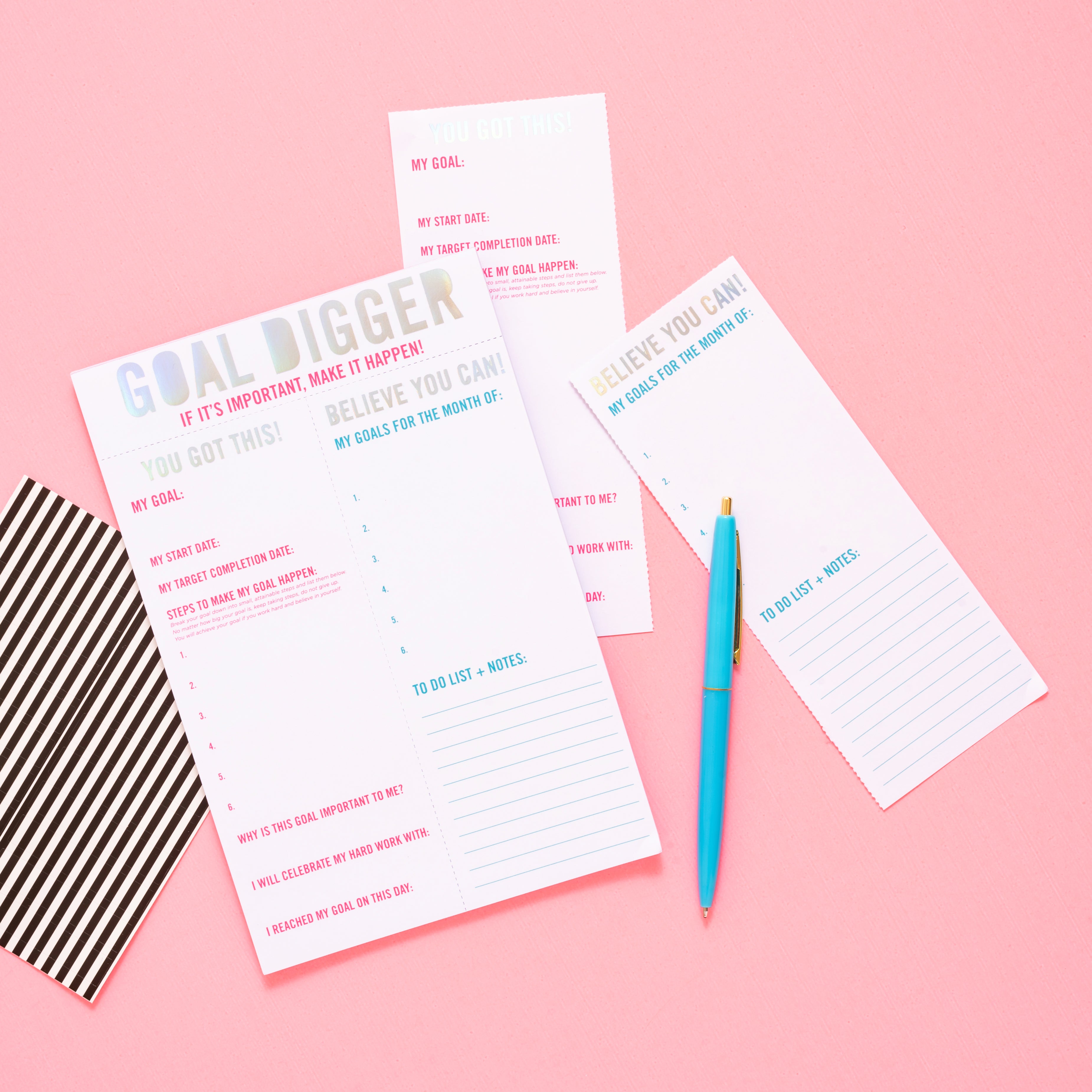 Goal Digger Goal Setting Notepad | Goal Setting | Stationery | Gift