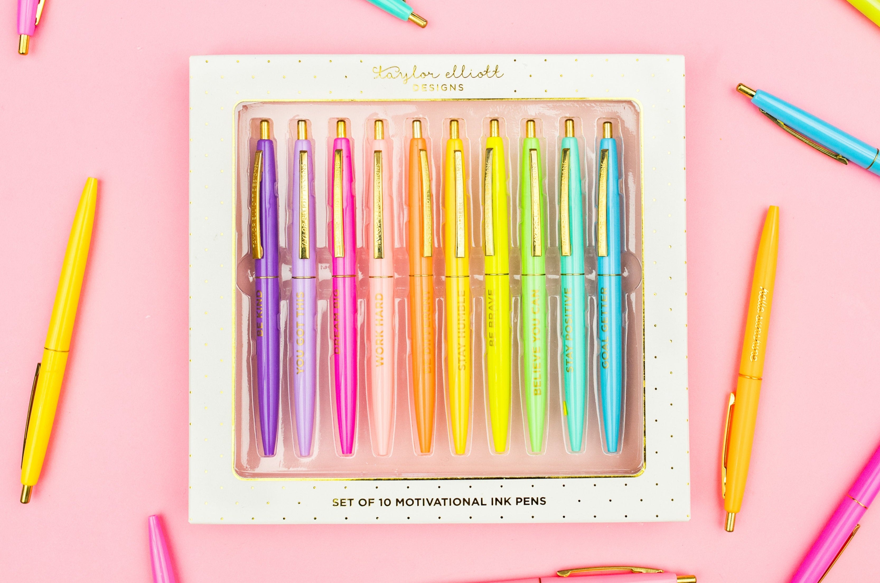 Motivational Pen Set in Gift Box | Stationery | Pens | Ballpoint