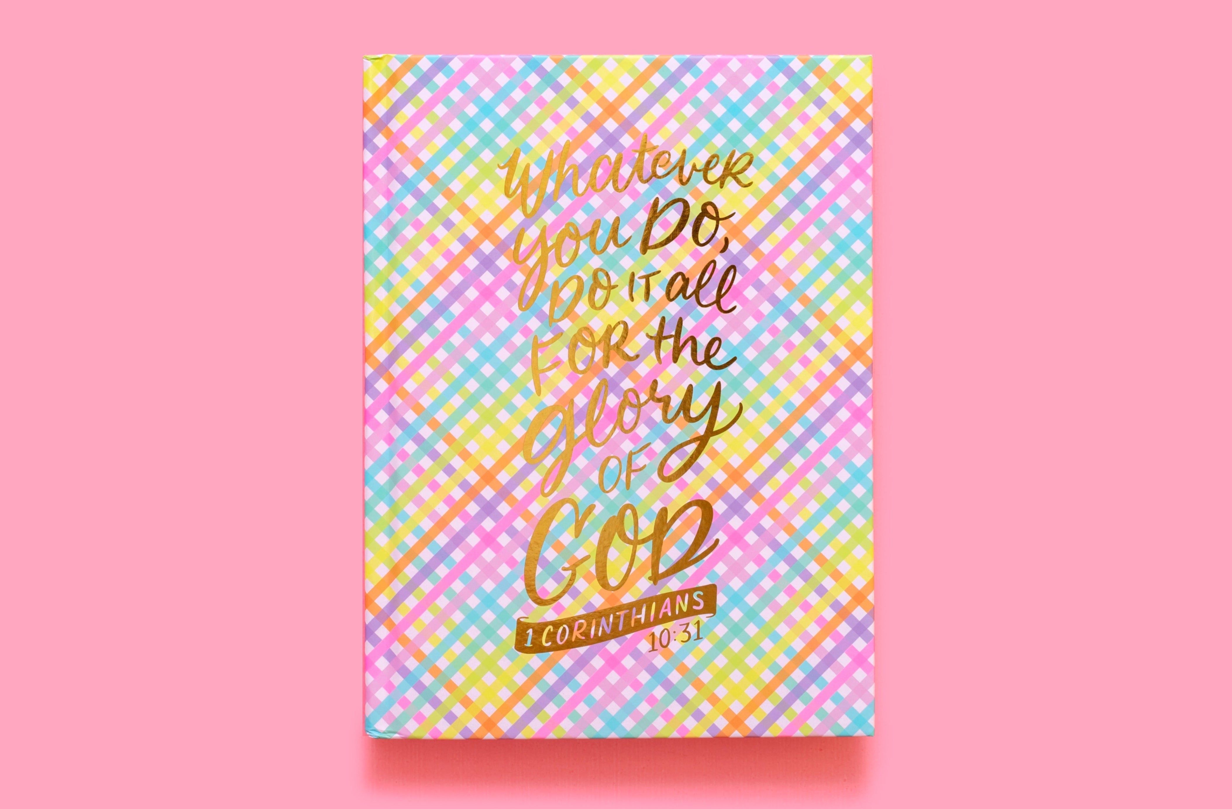 Colorful Gingham Notebook | Gift Idea | Teacher Gift | Tween Gift