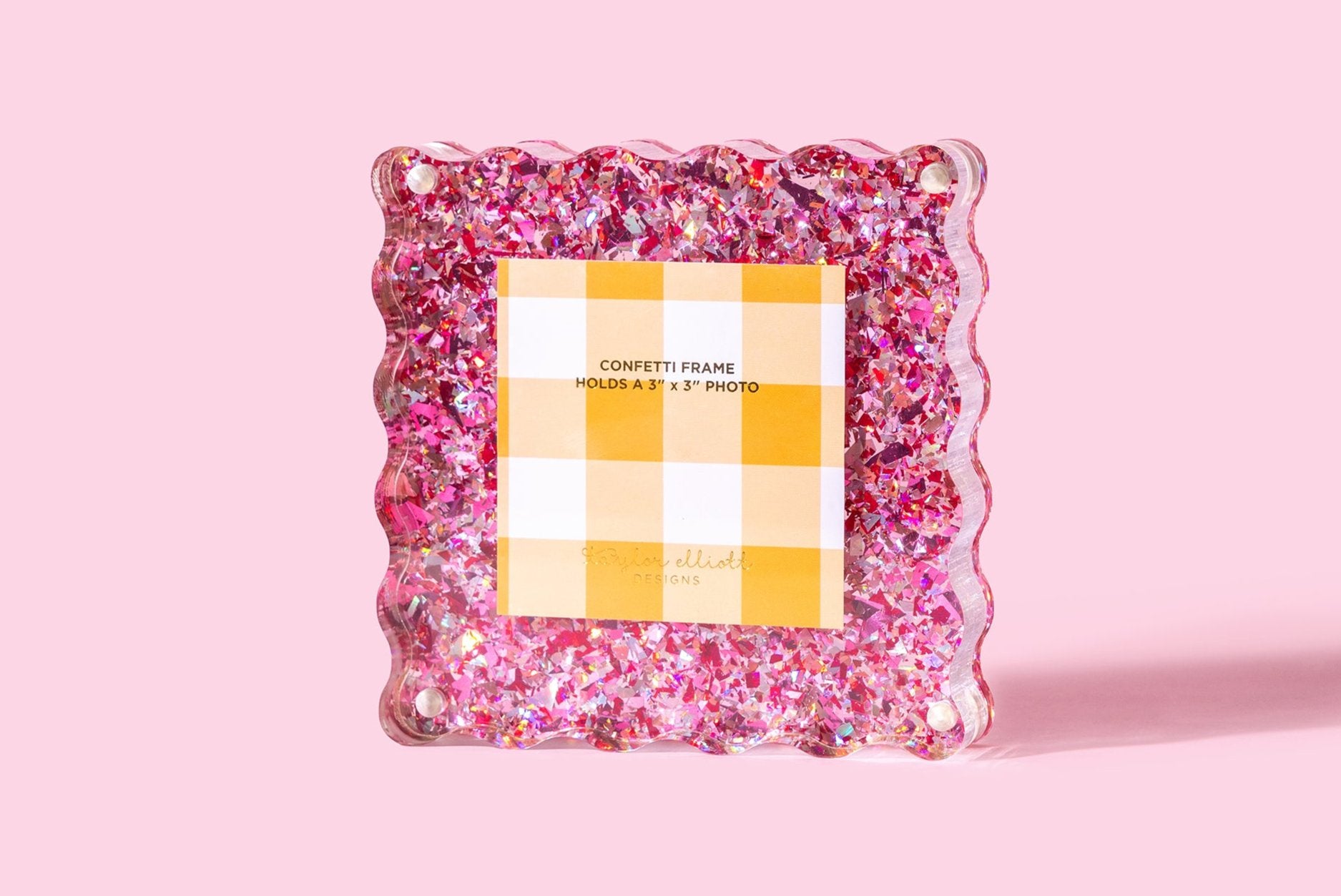 Pink Confetti Frame - Small | Home Decor | Gift Idea