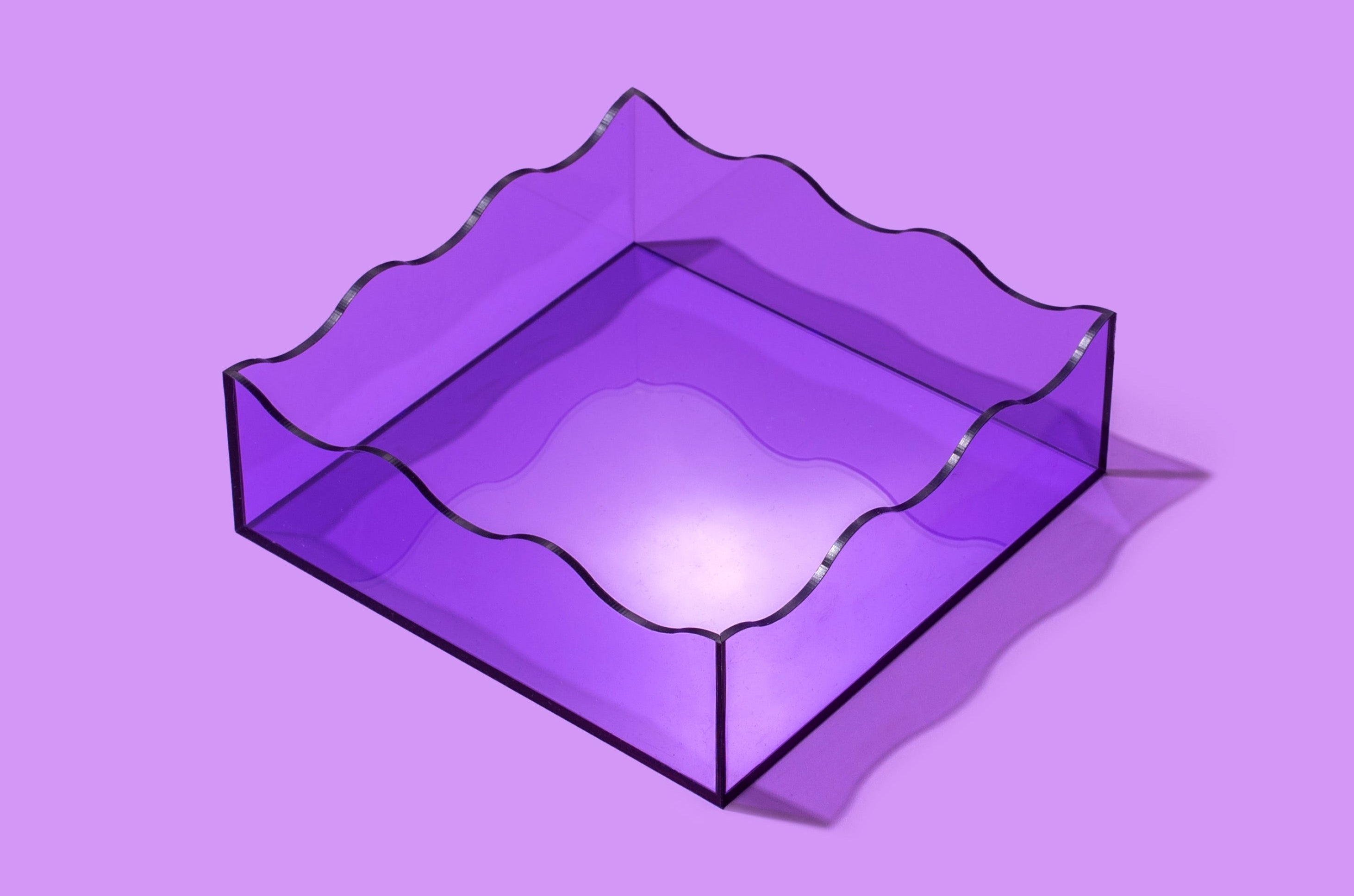 Purple Square Wavy Tray | Home Decor | Gift Idea